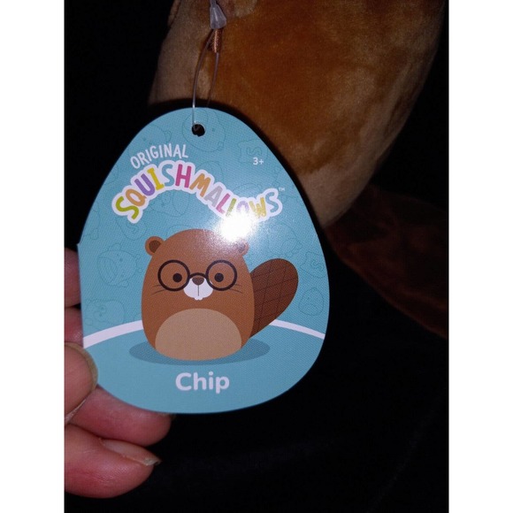 Kellytoy | Toys | Squishmallow Chip The Beaver With Glasses 5 Plush ...